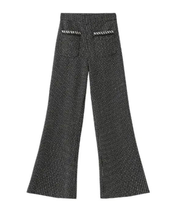 Marissa Chiara Wide-leg Textured Trousers
