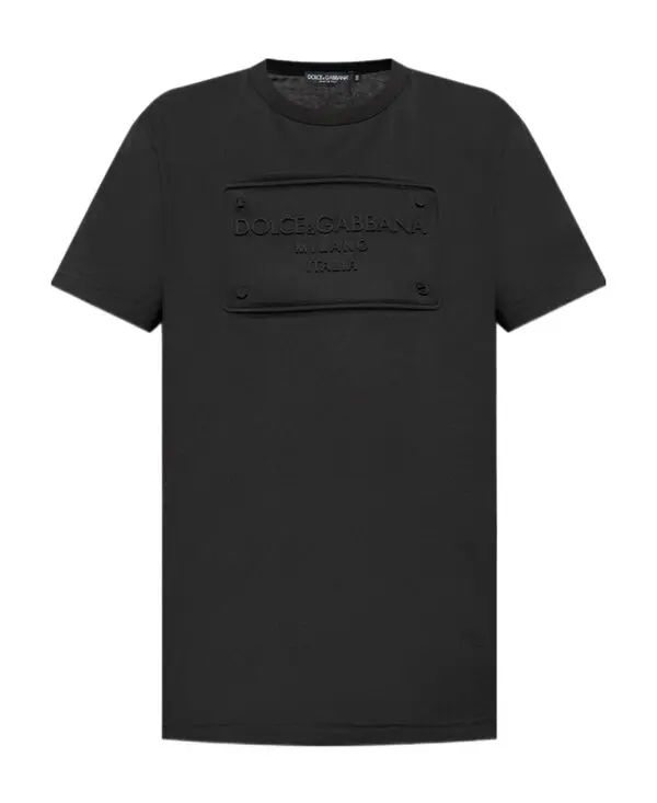 Dolce & Gabbana Dolce Gabbana Logo Embossed Crewneck T-shirt