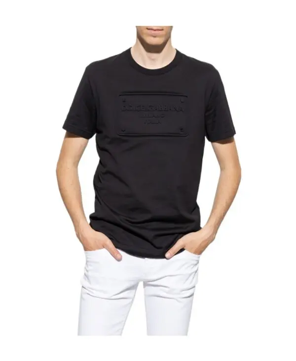 Dolce & Gabbana Dolce Gabbana Logo Embossed Crewneck T-shirt