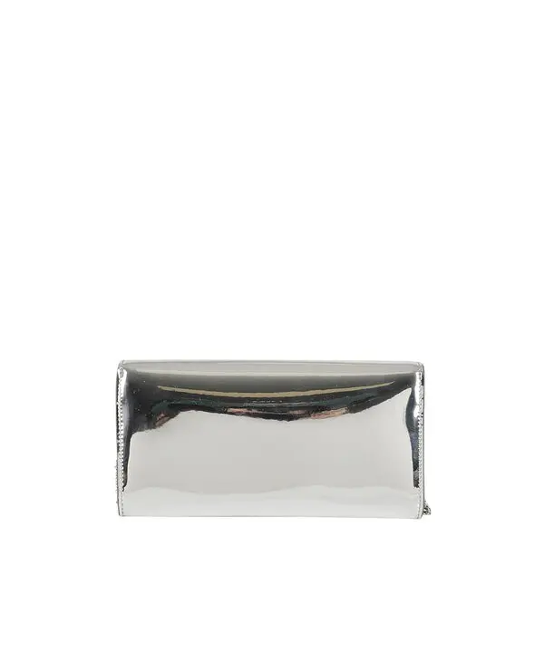 JIMMY CHOO Emmie Mirrored Pouch Bag - Gray