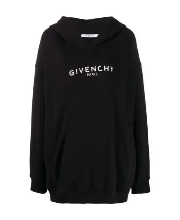 Givenchy Oversized Logo Print Hoodie