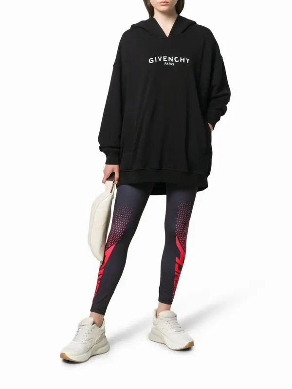 Givenchy Oversized Logo Print Hoodie