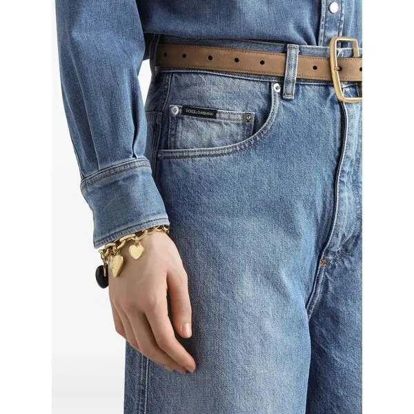 Dolce & Gabbana Logo Plaque Jeans - Multi-color