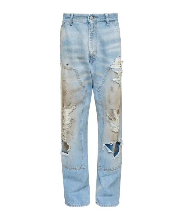 MAISON MARGIELA Distressed Jeans - Light Blue