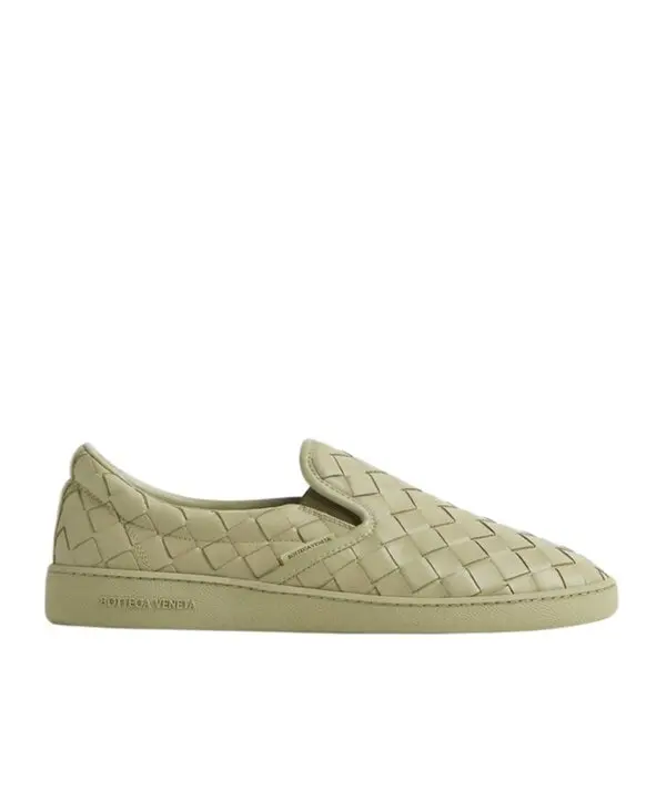 Bottega Veneta Sawyer Round Toe Sneakers - Nude