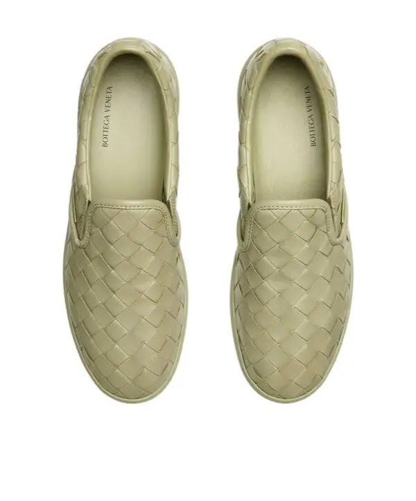 Bottega Veneta Sawyer Round Toe Sneakers - Nude