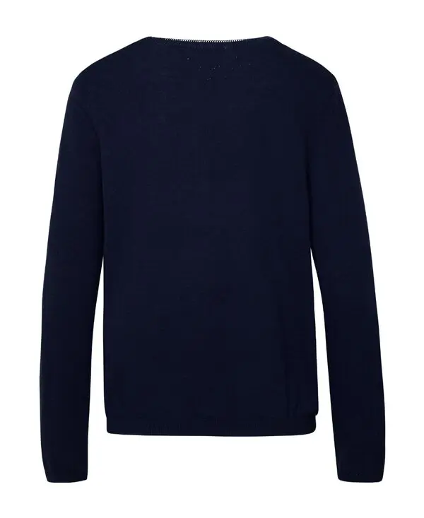 A.p.c. Logo Embroidered Crew Neck Long Sleeve Jumper - Black