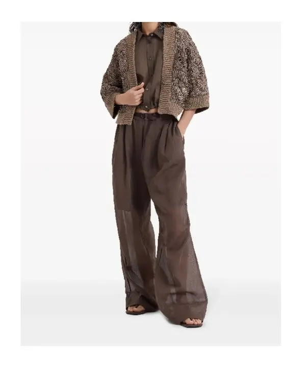 Brunello Cucinelli Embellished Knitted Cardigan