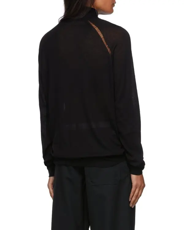 ANN DEMEULEMEESTER Distressed Turtleneck Jumper