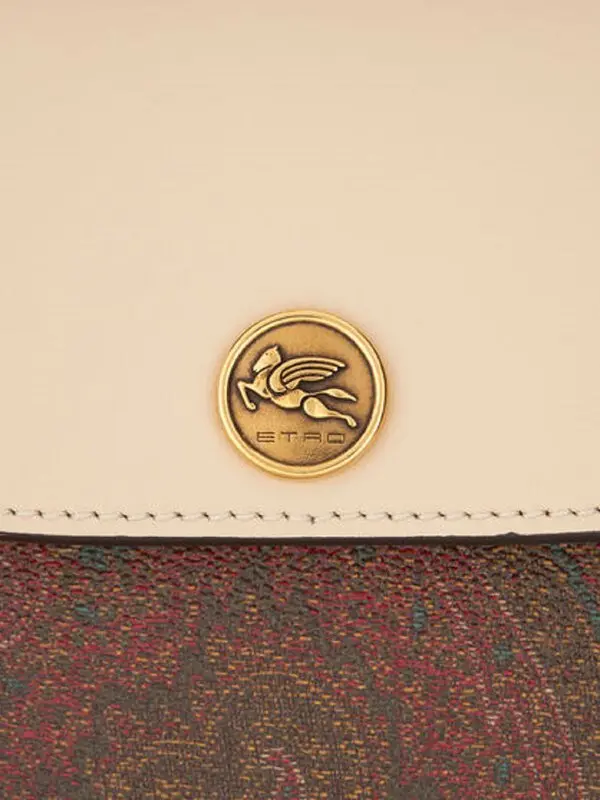 Etro Essential Bag With Magnetic Closure - Nude