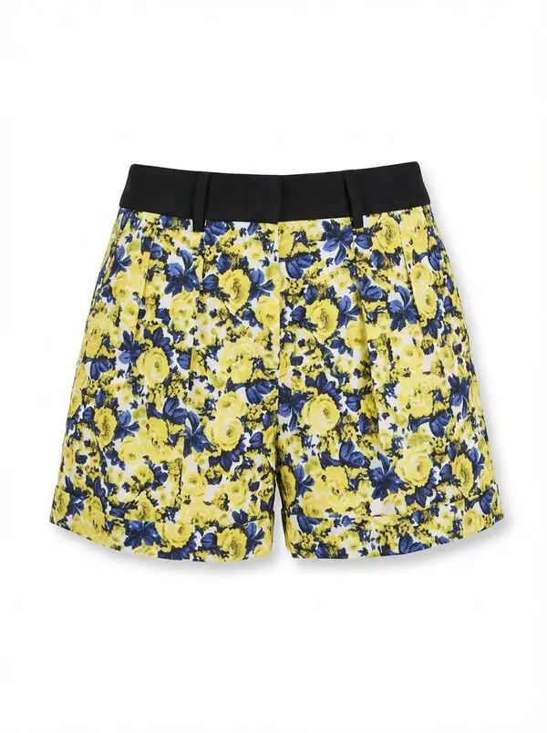 Sportmax Floral Printed Shorts - Green