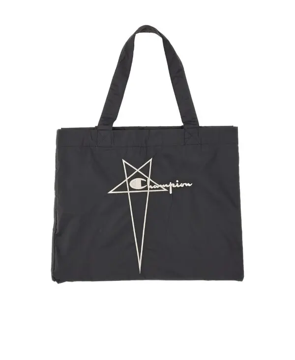 Rick Owens Tote Bag With Logo - Black