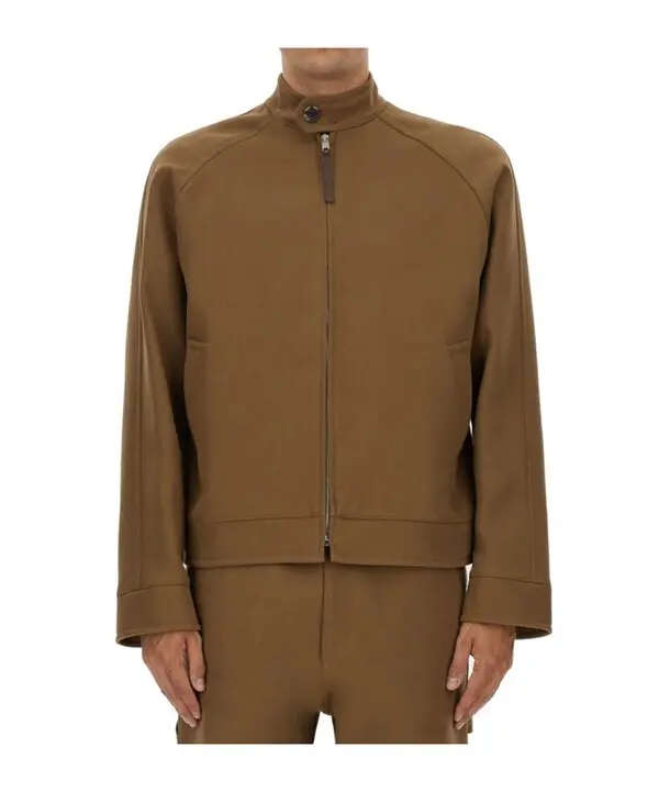 Moschino High-neck Zip Bomber Jacket