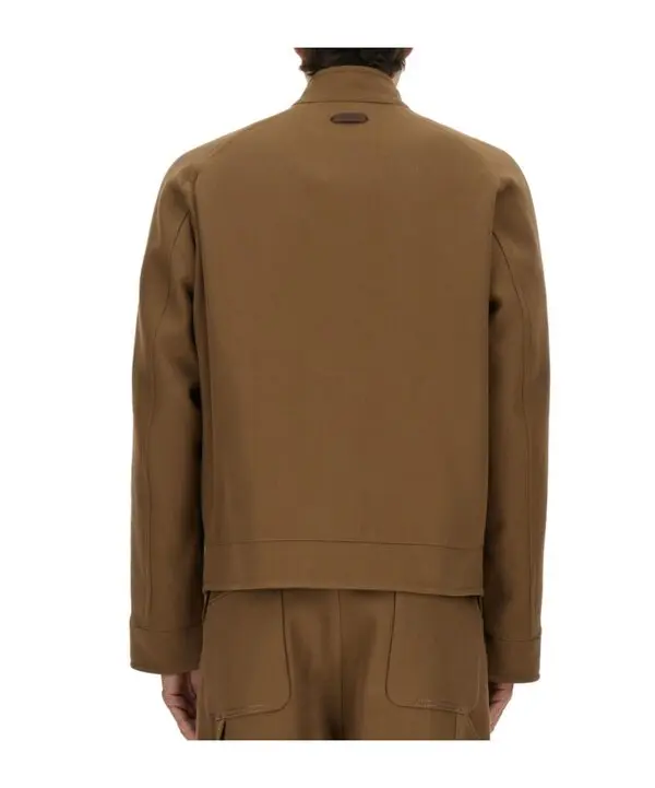 Moschino High-neck Zip Bomber Jacket