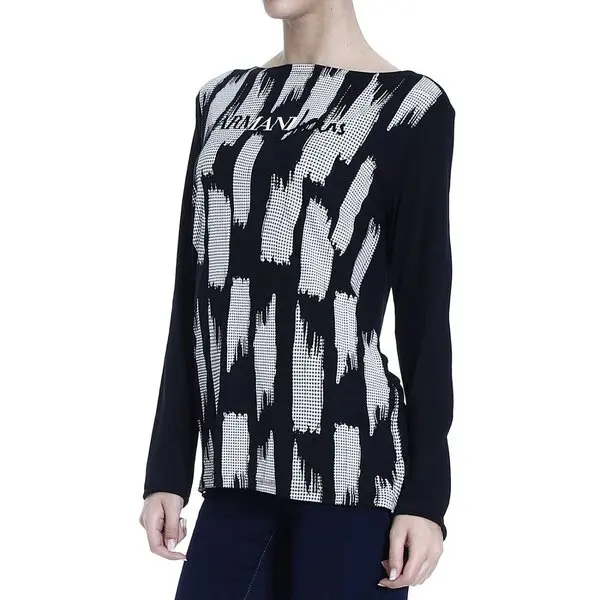 Emporio Armani Logo Details" Long Sleeve T-shirt
