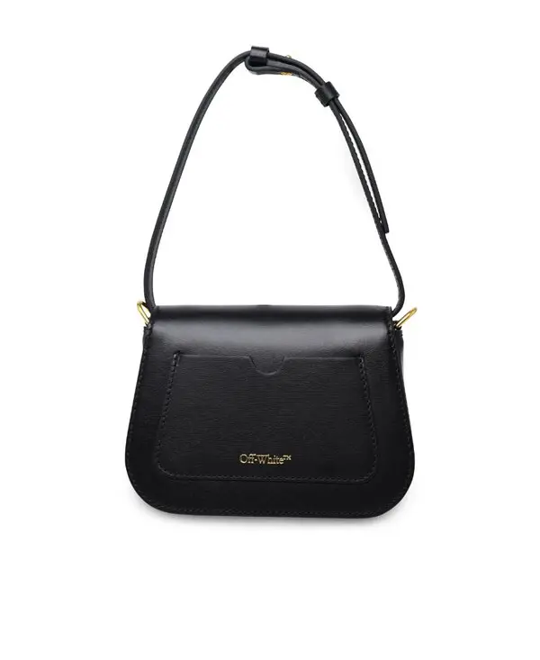 Off-White Skeleton Binder Foldover Top Crossbody Bag