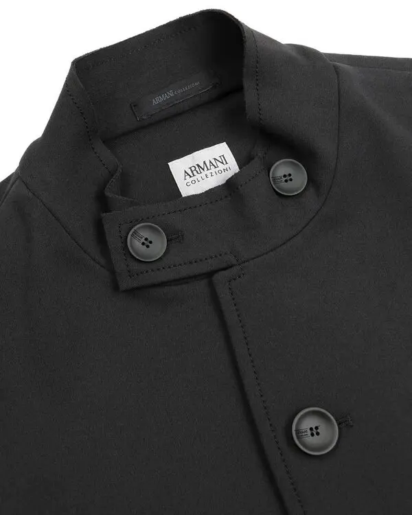 Emporio Armani Long Sleeve Logo Jacket - Black