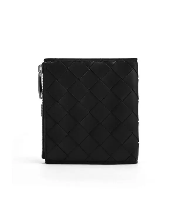 Bottega Veneta Intreciato Knitting Wallet - Black
