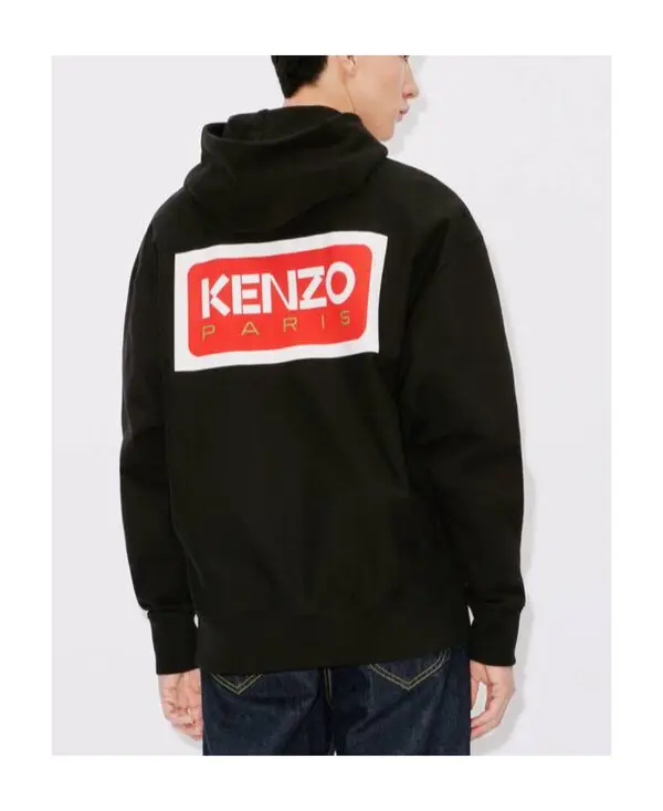 Kenzo Logo-printed Long-sleeve Hoodie