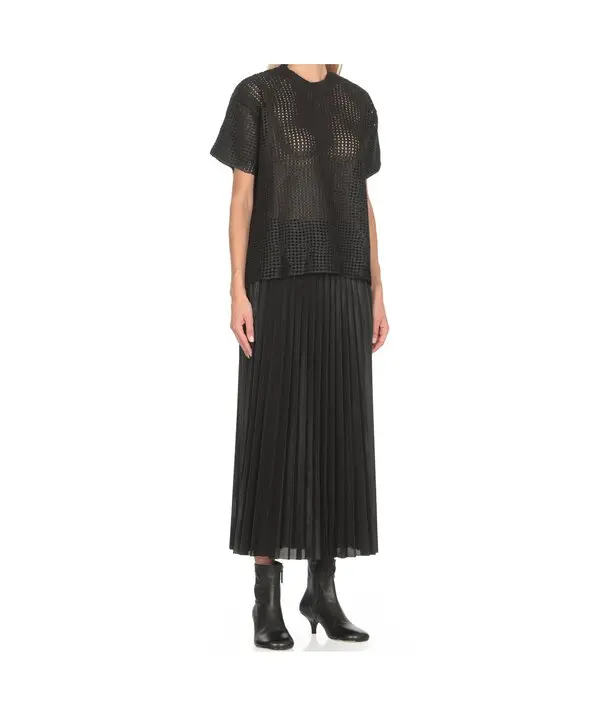 Junya Watanabe Open-knit Short-sleeved T-shirt