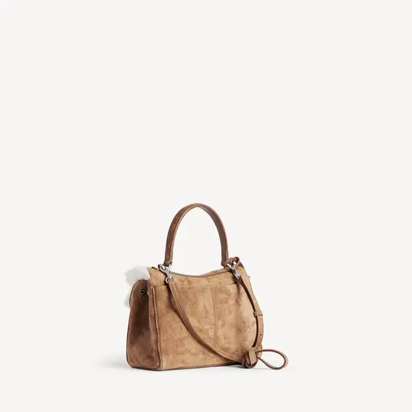 Balenciaga Rodeo Mini Handbag - Walnut/white