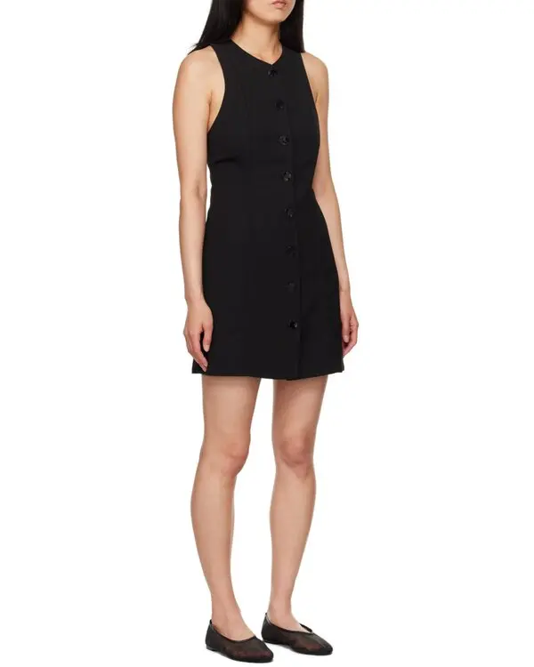 GANNI Sleeveless Bow-detailed Mini Dress