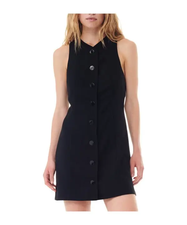 GANNI Sleeveless Bow-detailed Mini Dress