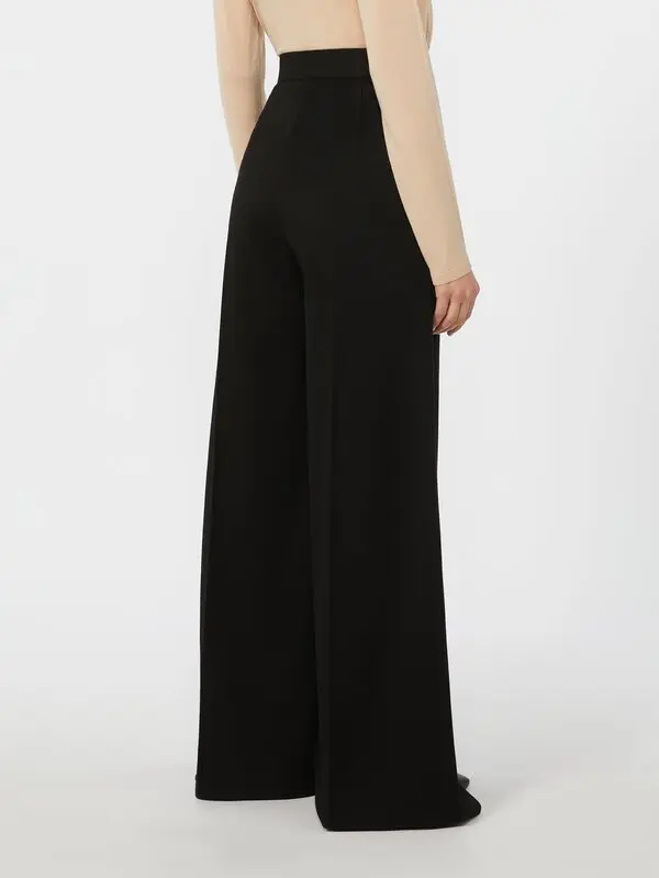 Max Mara Flared Camel Trousers - Black