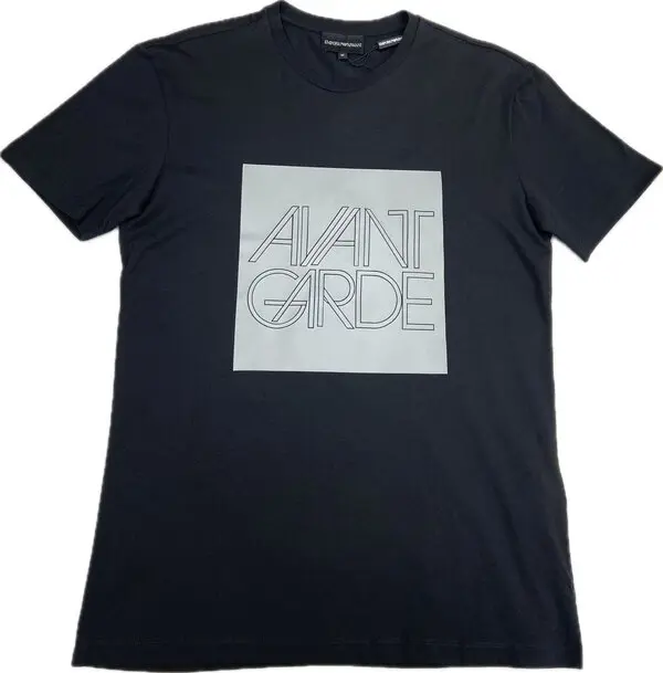 Emporio Armani Short-sleeved Crewneck T-shirt - Black