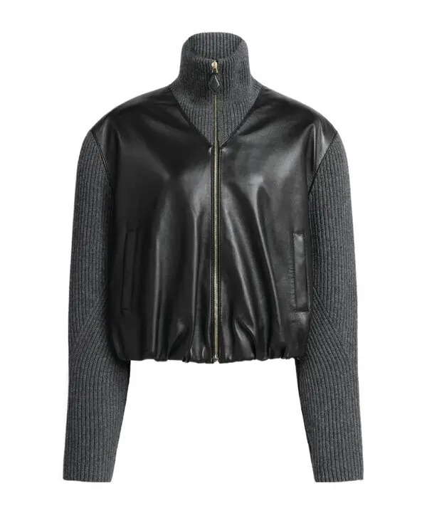 Alaïa Varsity Panelled Zip-up Jacket