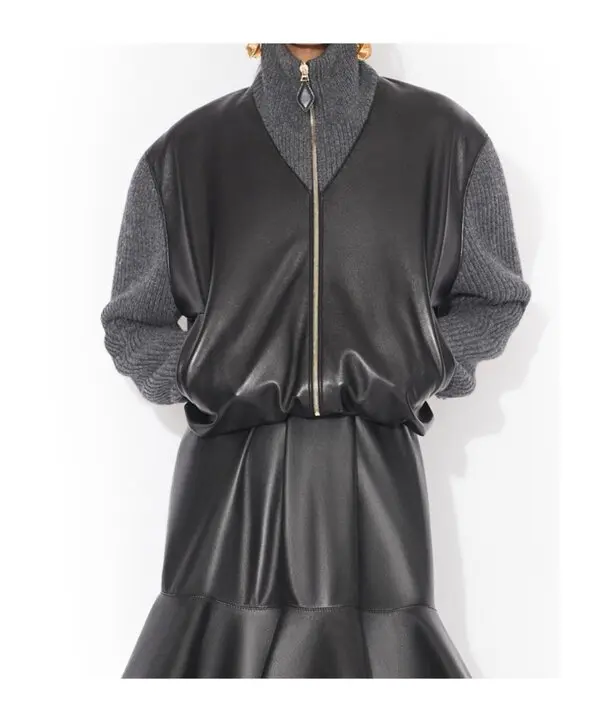 Alaïa Varsity Panelled Zip-up Jacket