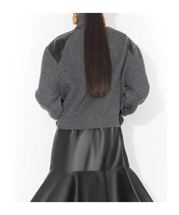 Alaïa Varsity Panelled Zip-up Jacket
