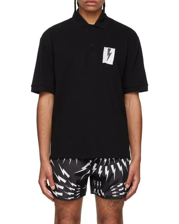 Neil Barrett Logo Short-sleeved Polo Shirt