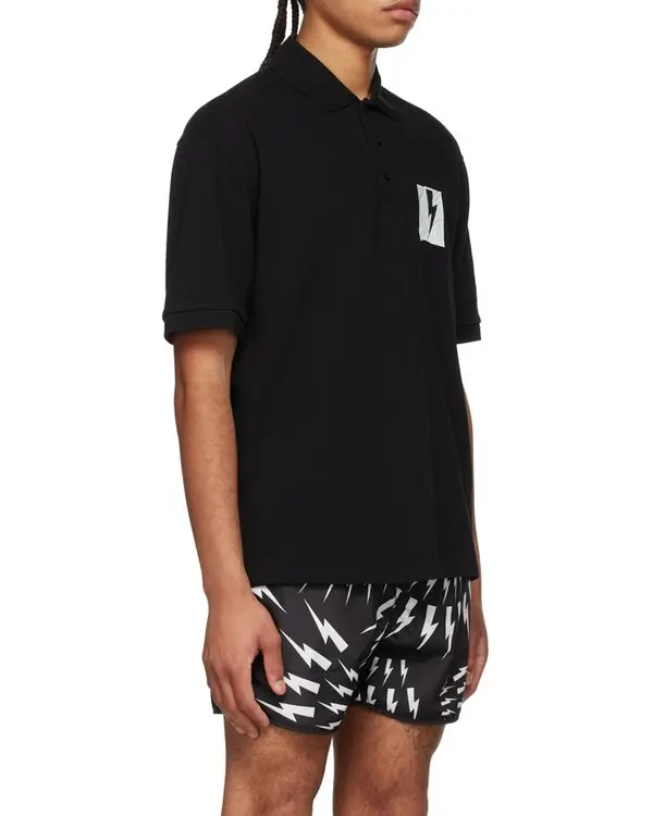 Neil Barrett Logo Short-sleeved Polo Shirt