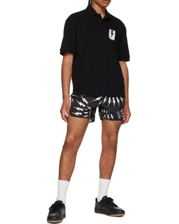 Neil Barrett Logo Short-sleeved Polo Shirt