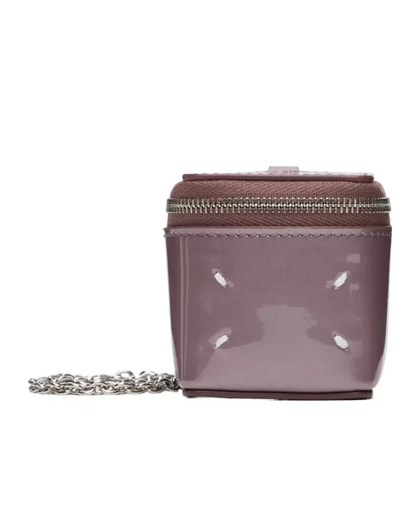 MAISON MARGIELA Mini Cube Chain Bag - Gray Pink