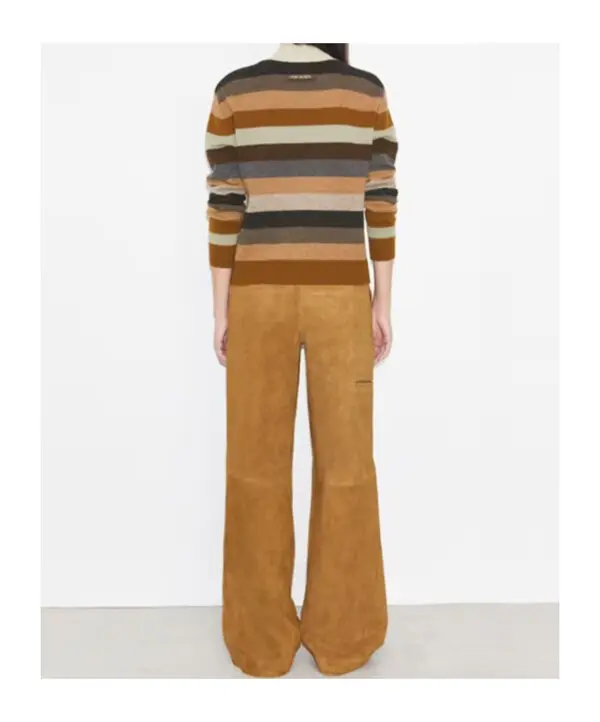 Tory Burch Relaxed-fit Wide-leg Trousers - Hazelnut Suede