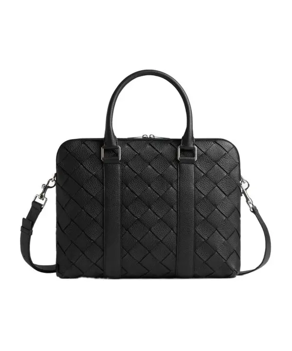 Bottega Veneta Zipped Top Handle Briefcase - Black