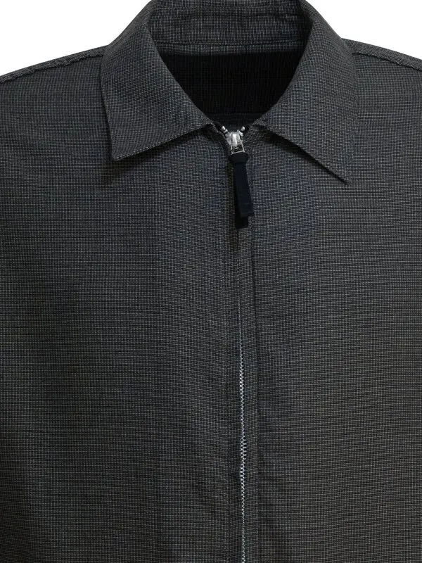 Comme Des Garçons Homme Flannel Checked Zipped Overshirt