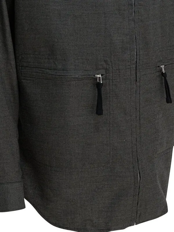 Comme Des Garçons Homme Flannel Checked Zipped Overshirt