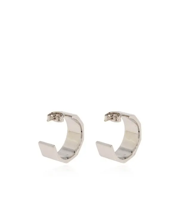Dolce & Gabbana Logo Hoop Earrings