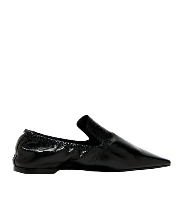 TOTEME Square Toe Leather Loafers