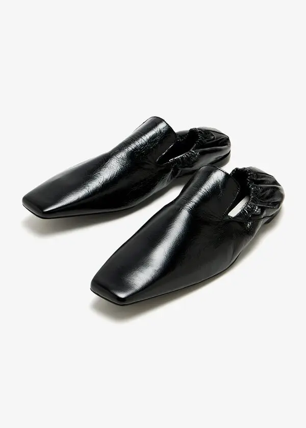 TOTEME Square Toe Leather Loafers