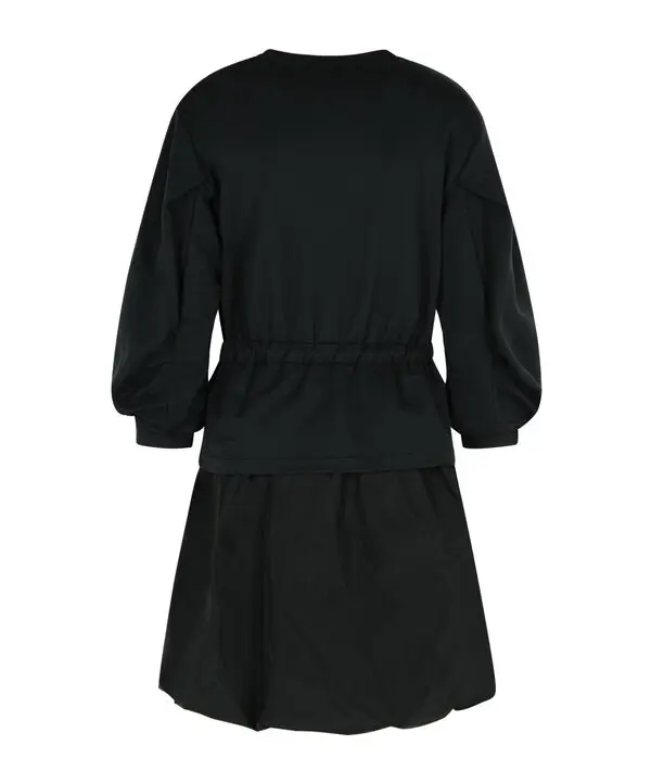Moncler Layered Drawstring Waist Dress