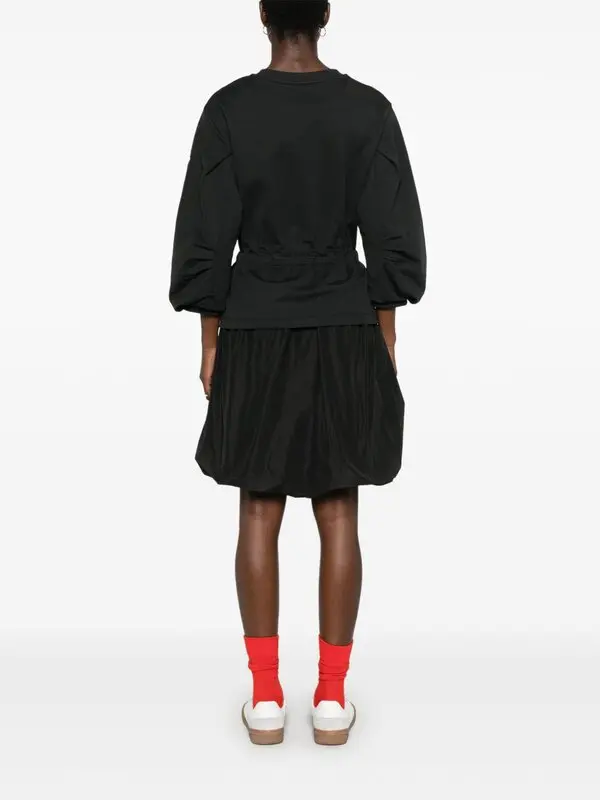 Moncler Layered Drawstring Waist Dress