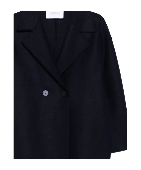 Harris Wharf London Dropped Shoulder Coat - Black
