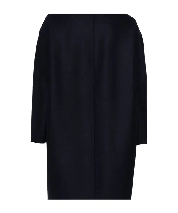 Harris Wharf London Dropped Shoulder Coat - Black