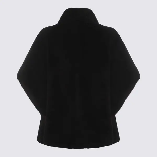 Max Mara Tebe Faux Fur Short-sleeved Coat
