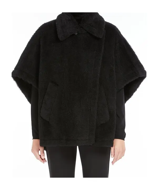 Max Mara Tebe Faux Fur Short-sleeved Coat