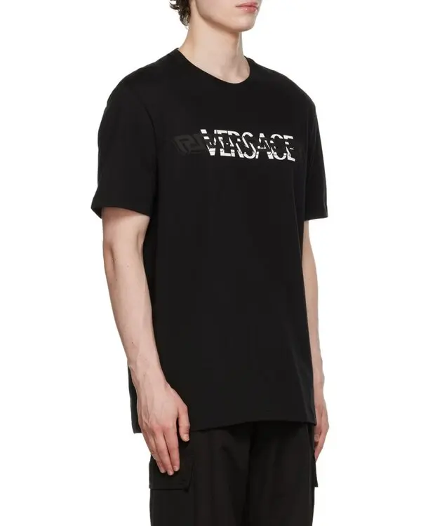 Versace Logo-print Crew-neck T-shirt